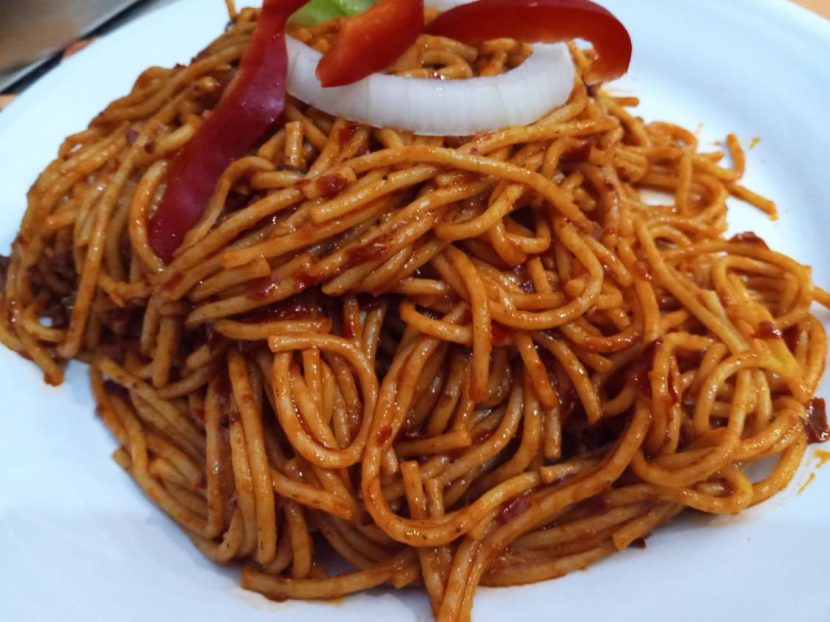 Sauced Spaghetti - PointOne African Cuisine